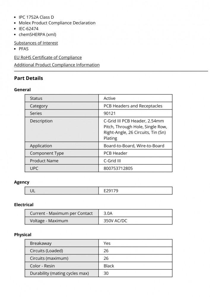 Molex 901210146 technical document image 2