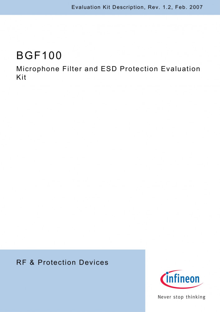 BGF100 technical document page 1