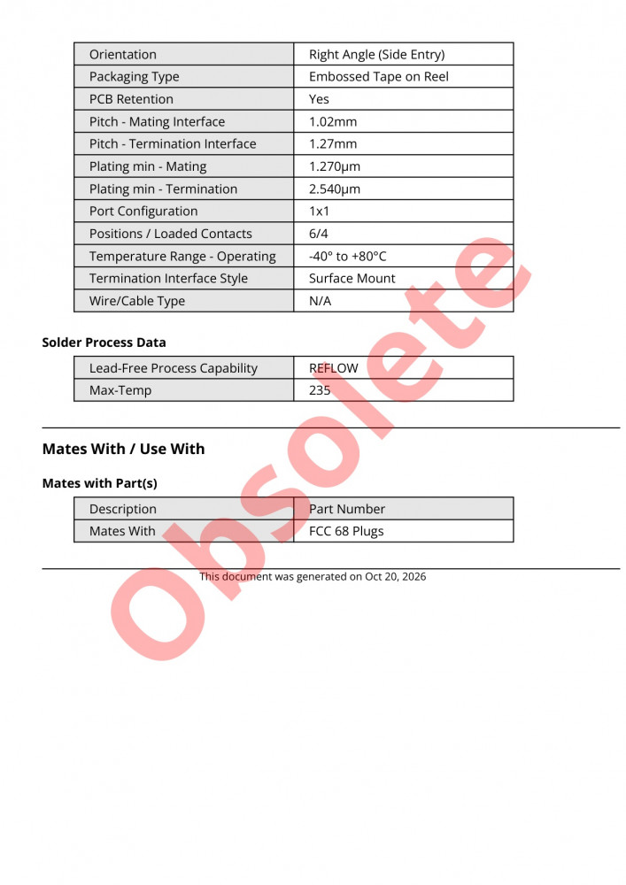 Technical document page 3 for product 437436101