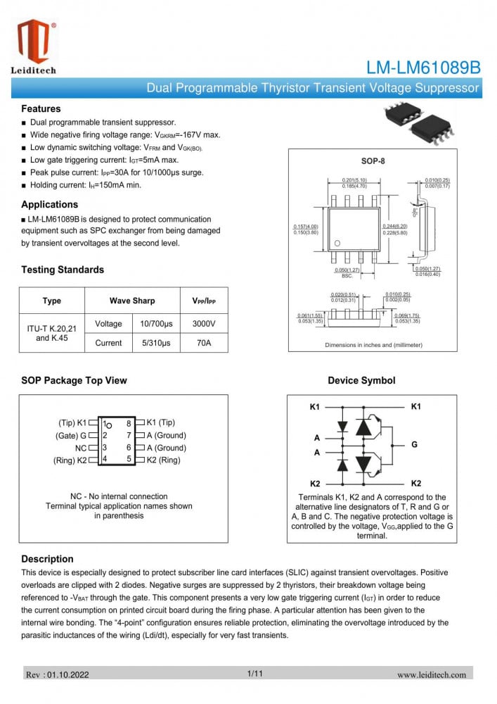 LM-LM61089B datasheet page 1
