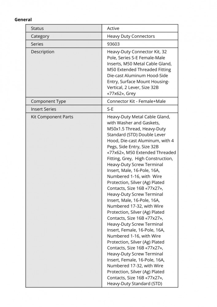 MOLEX 936030110 technical document page 2