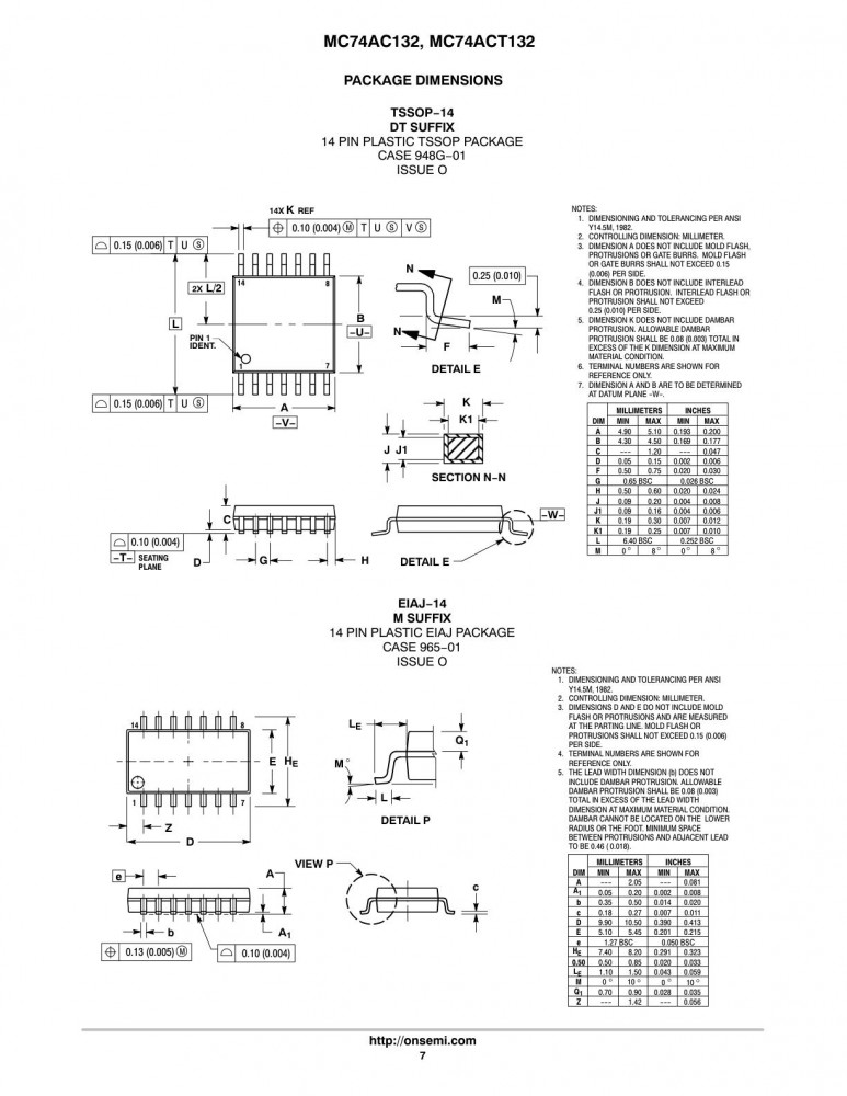 MC74AC132M datasheet page 7