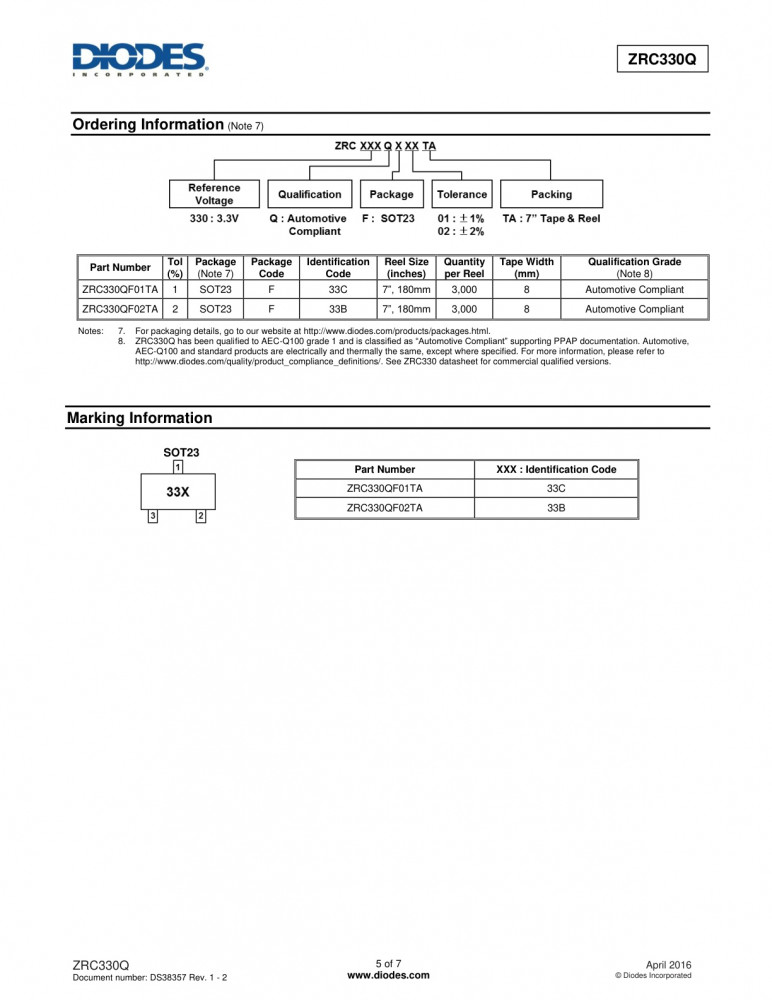 ZRC330Q technical document page 5