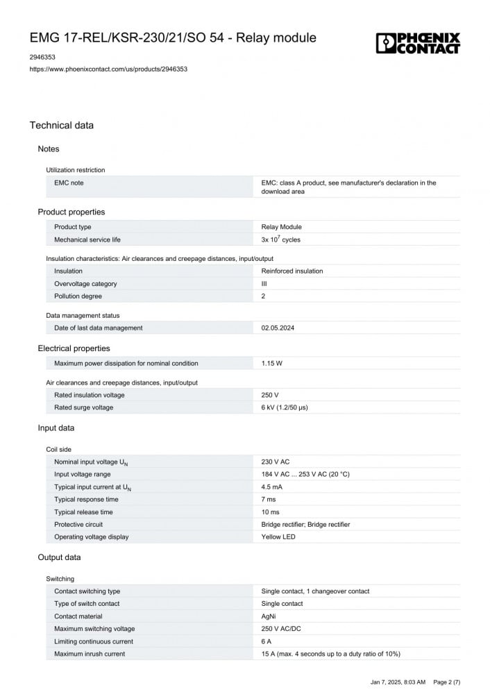 2946353 technical document page 2