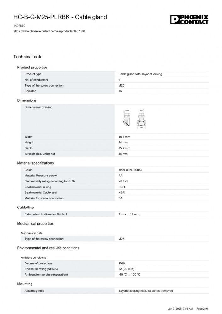 Phoenix Contact 1407670 product document page 2