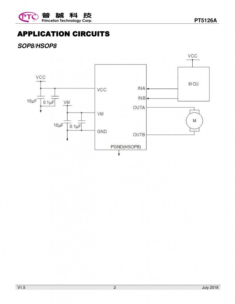 PT5126A-H datasheet page 2