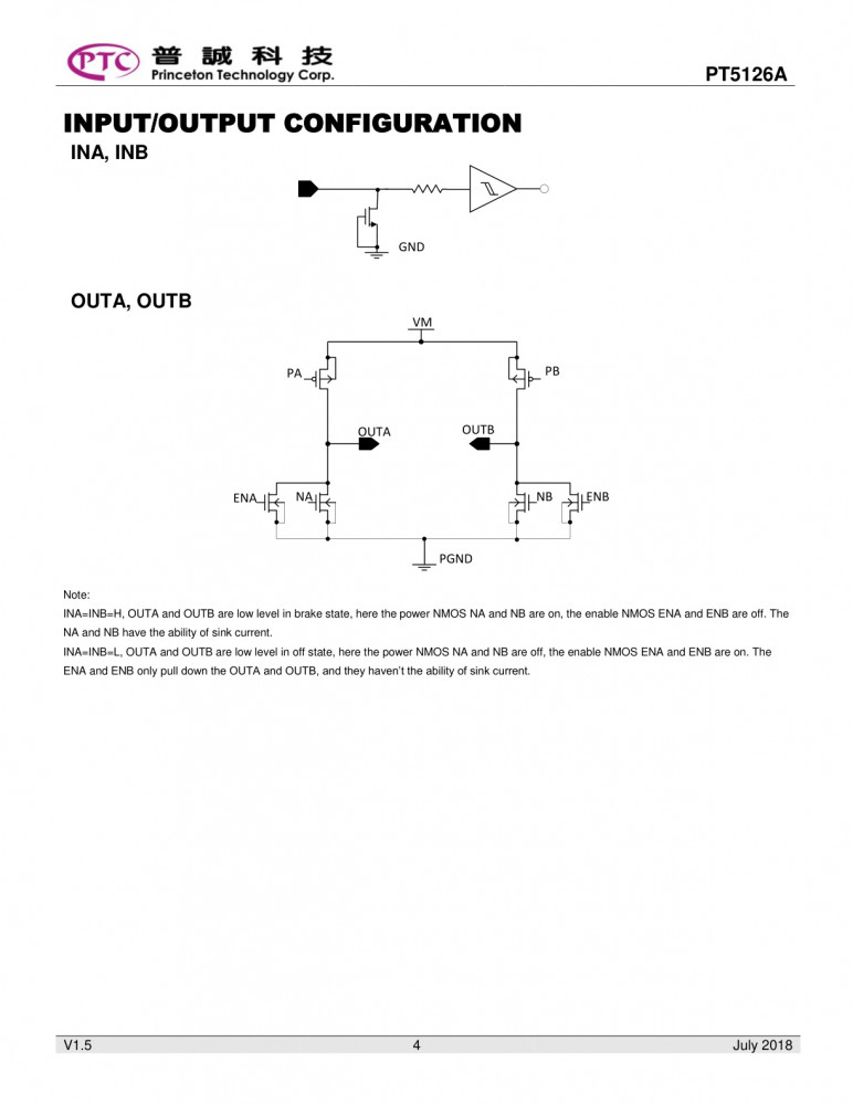 PT5126A-H datasheet page 4
