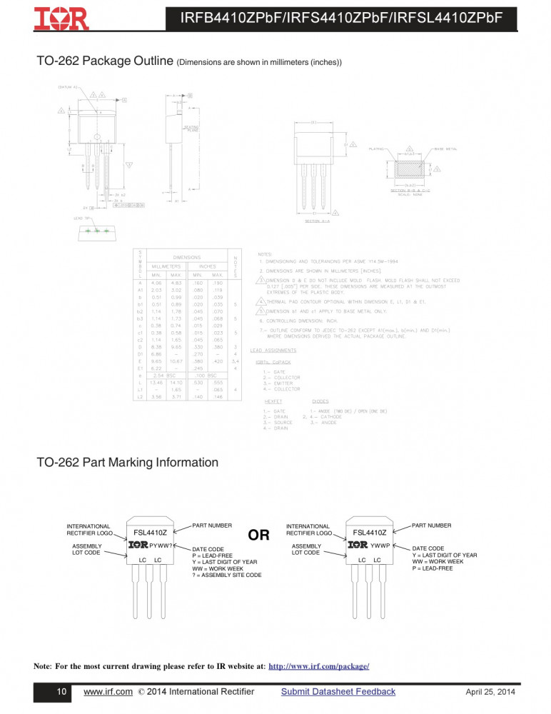 IRFB4410ZPBF datasheet page 10