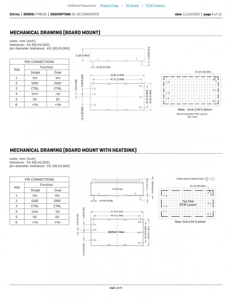 PYBE30 datasheet page 6