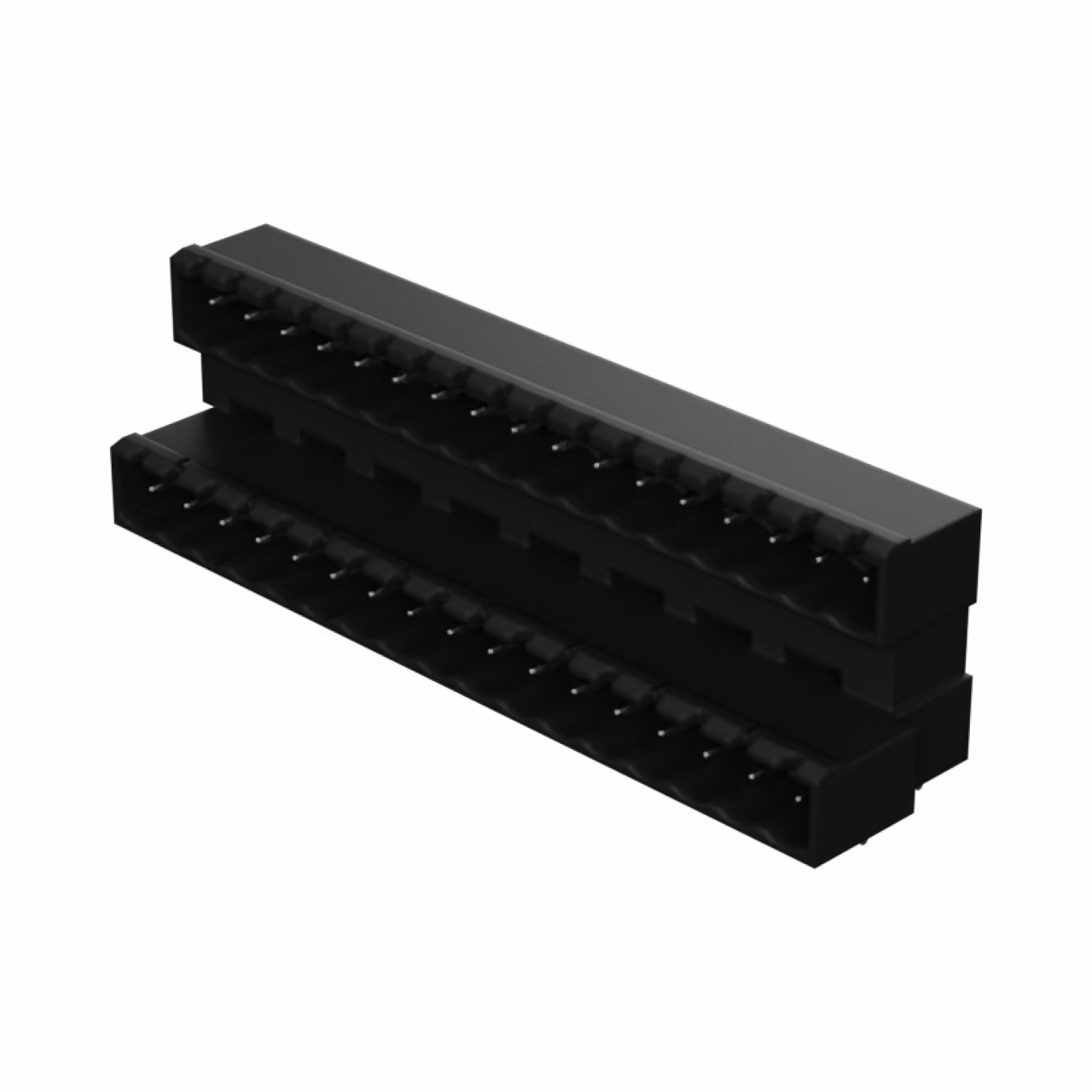 5.00mm Pitch Eurostyle Horizontal Dual Level PCB Header, Closed Ends, 34  Circuits for sale