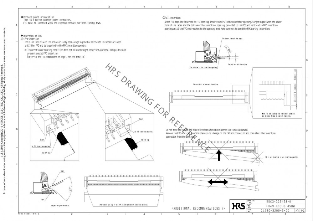 HRS FH49-96S-0.4SHW FPC removal page 5