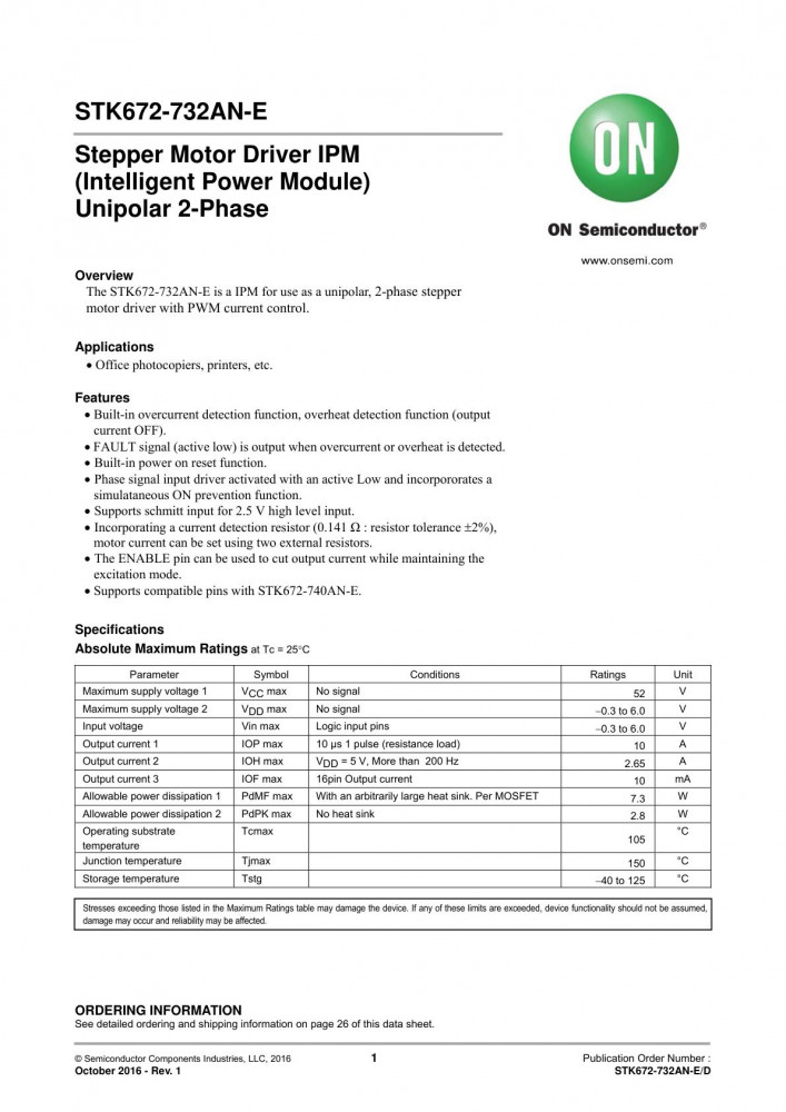 STK672-732AN-E datasheet page 2