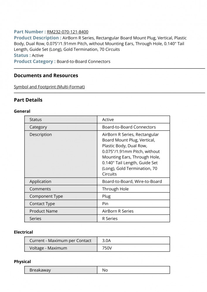 RM232-070-121-8400 product document image 1