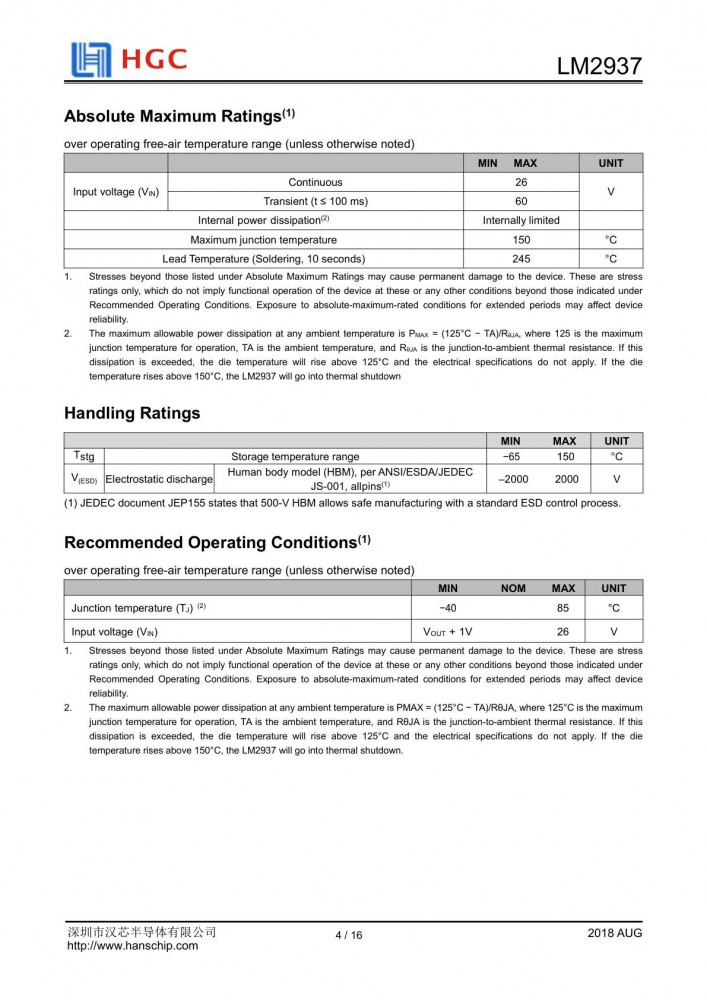 LM2937ET-5.0 datasheet page 4