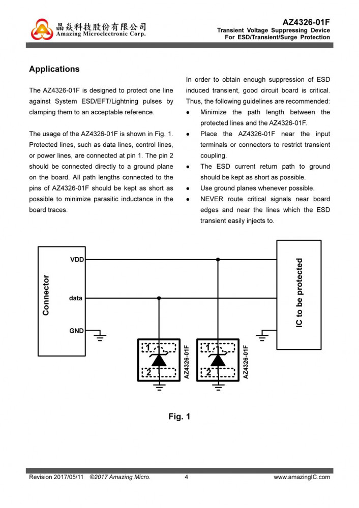 AZ4326-01F technical document page 4
