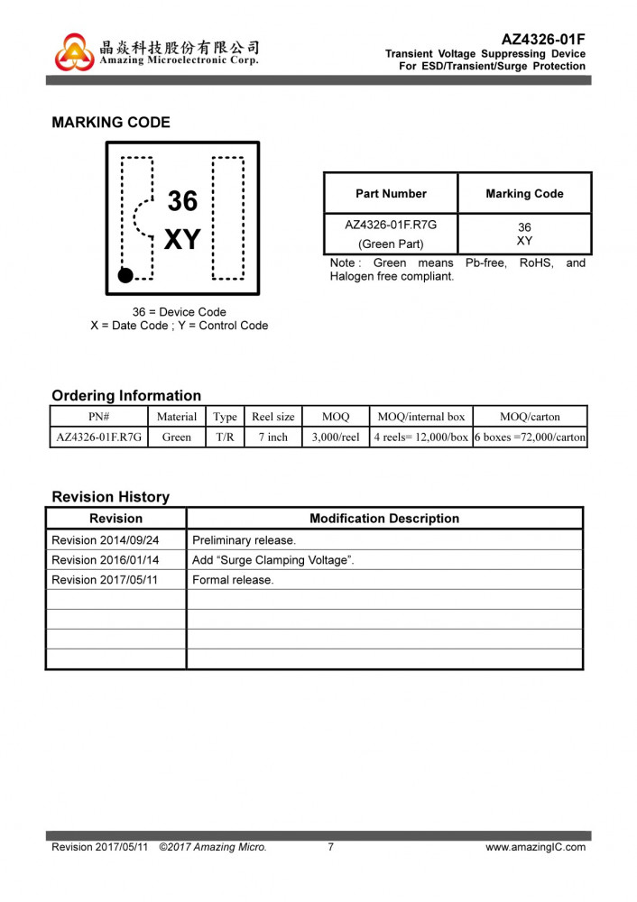 AZ4326-01F technical document page 7