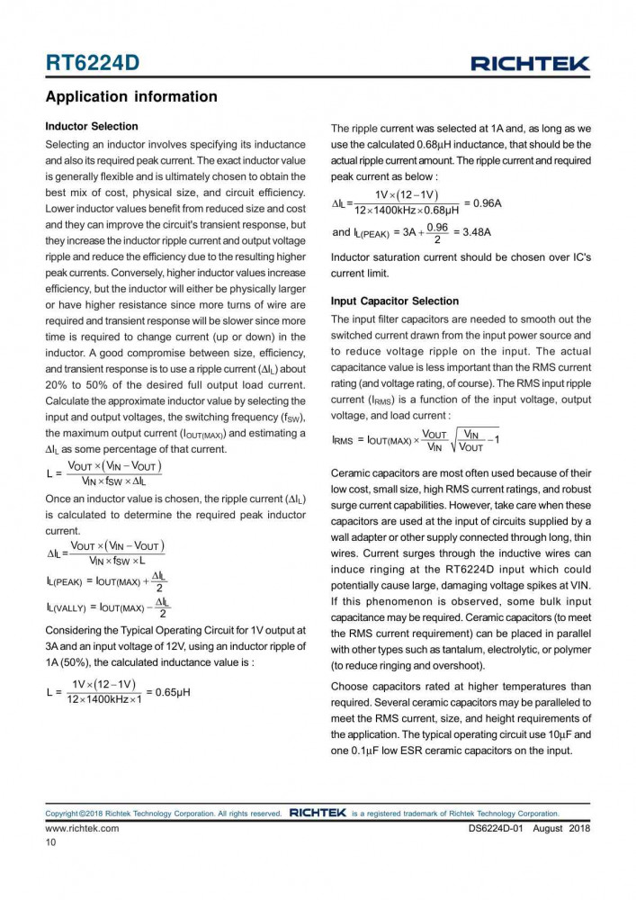 RT6224D technical document, page 10