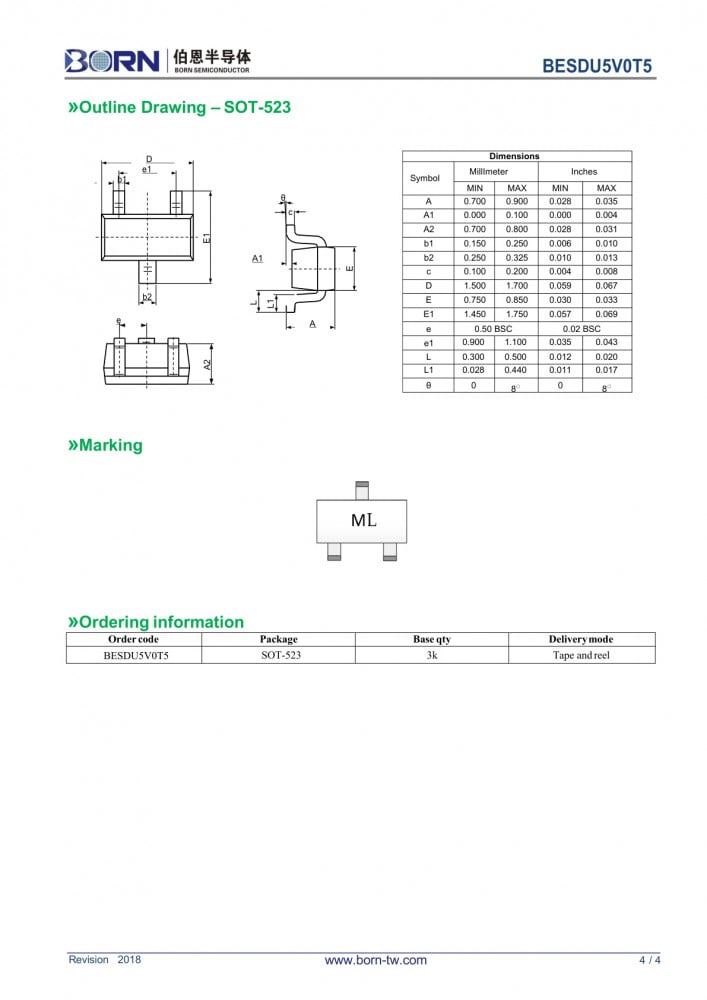 BESDU5V0T5 datasheet page 4