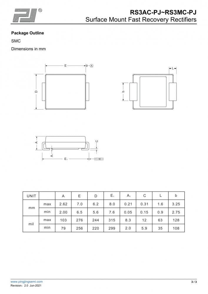 RS3JC-PJ technical document page 3