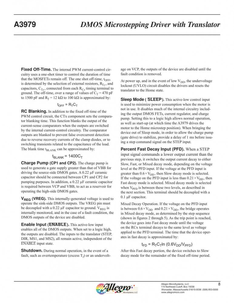 A3979 datasheet page 8