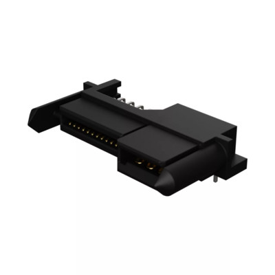 EXTreme LPHPower Receptacle Header, Right-Angle, 2 Power Contacts, 24 Signal Contacts, Select Gold (Au) Plating, for 1.57mm Thick PC Board, with Guide Posts for sale
