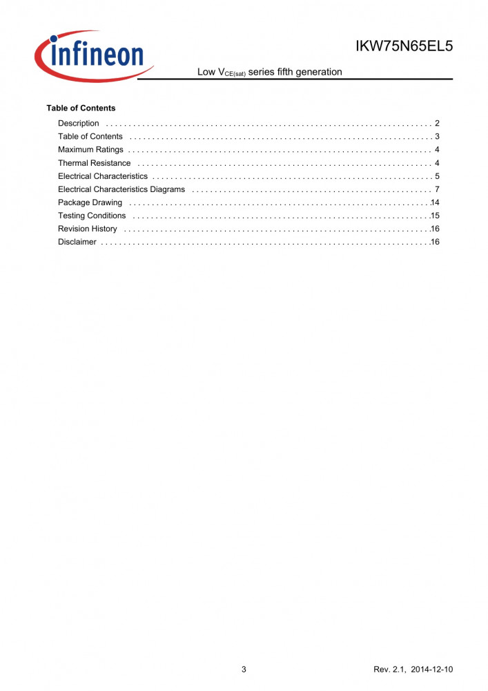 IKW75N65EL5 datasheet page 3