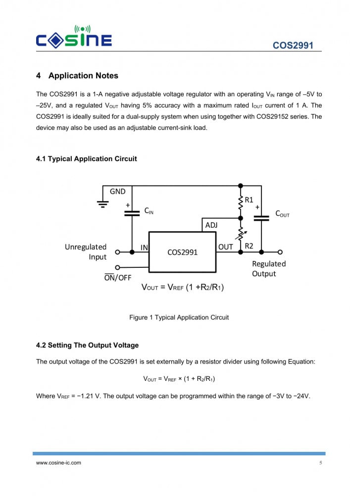 COS2991S datasheet page 5