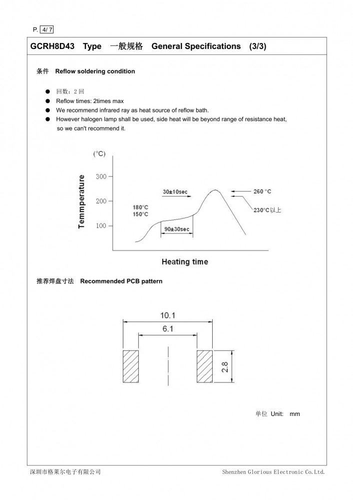 GLE GCRH8D43 specification page 4