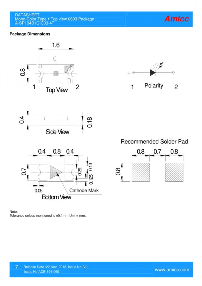 A-SP194B1C-C03-4T datasheet page 7