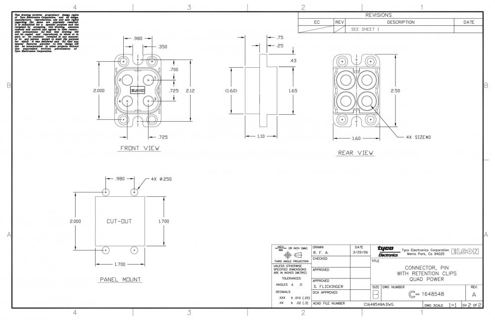 TE Connectivity 1648548-1 manufacturer drawing page 2