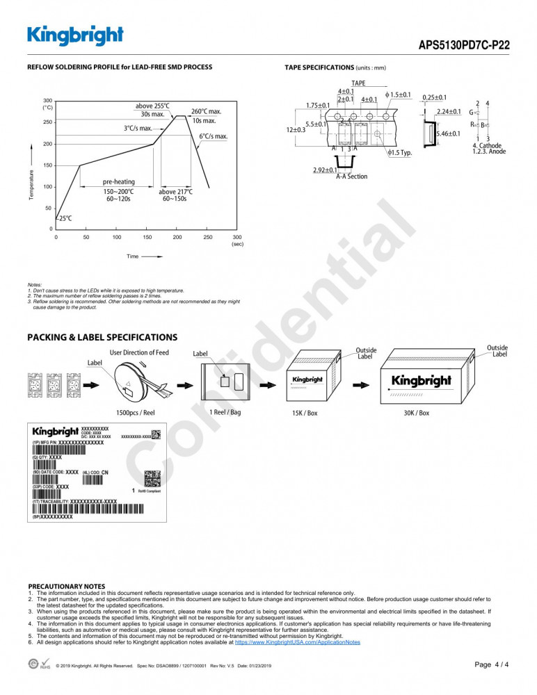 APS5130PD7C-P22 datasheet page 4