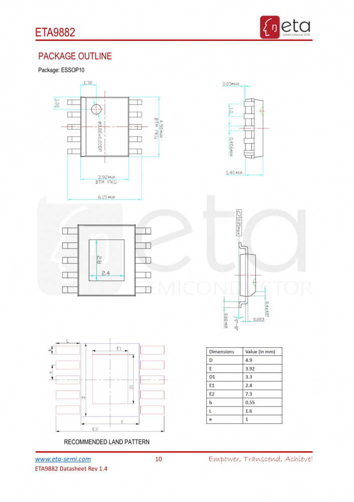 ETA9882E10 datasheet page 10