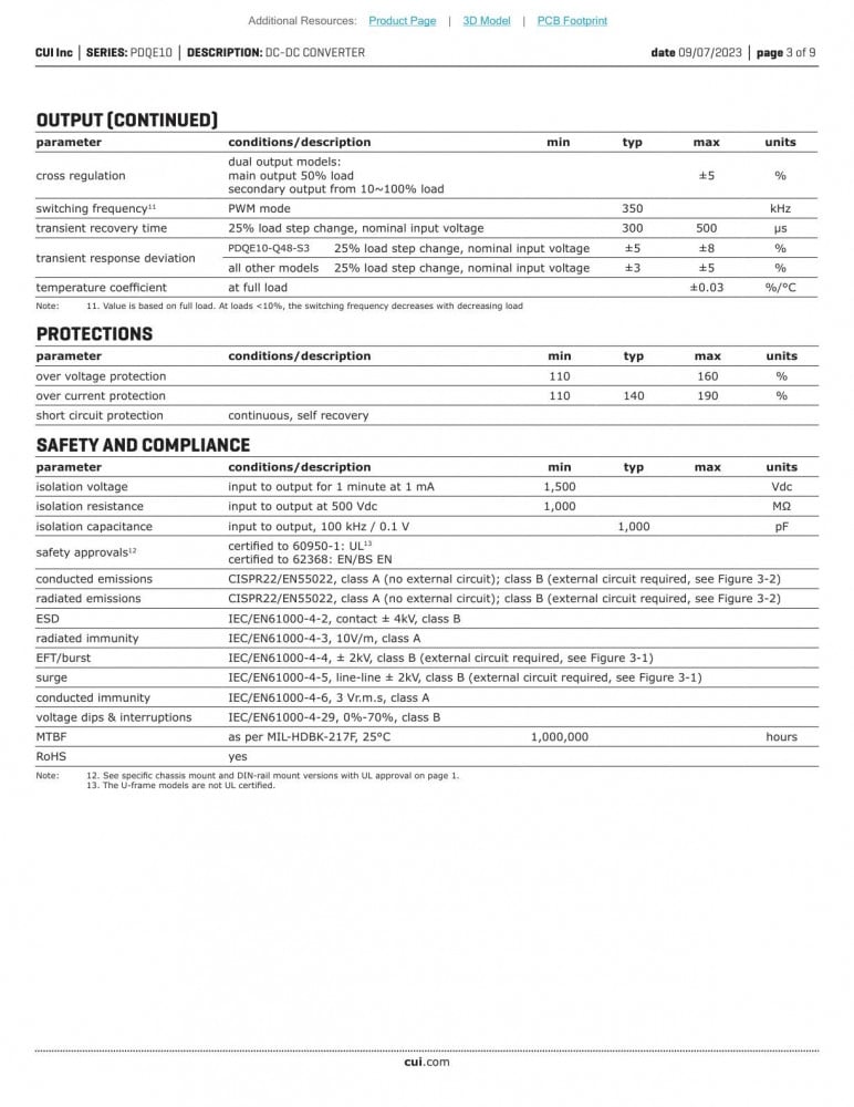 PDQE10 datasheet page 3