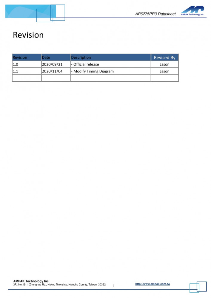AP6275PR3 datasheet page 3