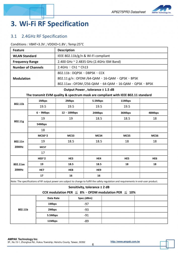 AP6275PR3 datasheet page 9
