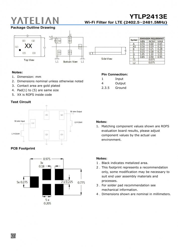 YTLP2413E datasheet page 4