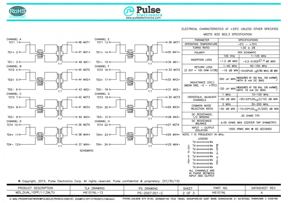 H6101NL datasheet page 2