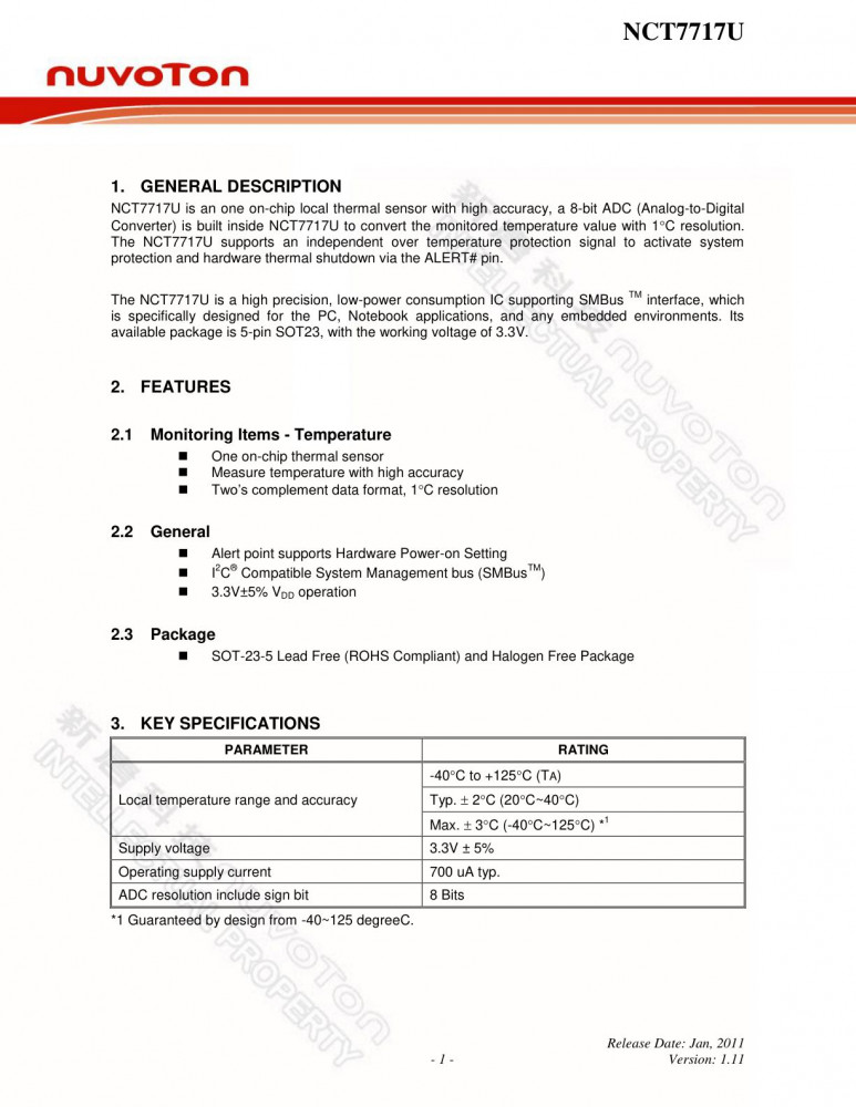 NCT7717U datasheet page 5