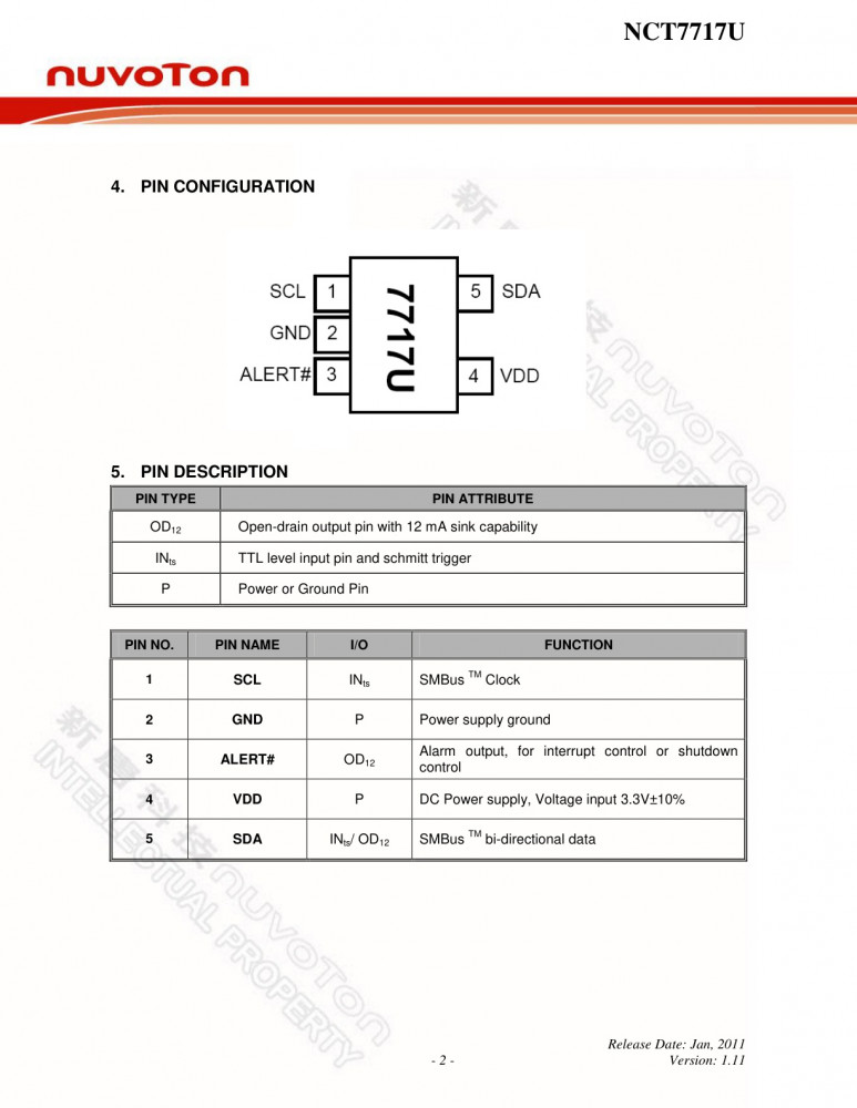 NCT7717U datasheet page 6