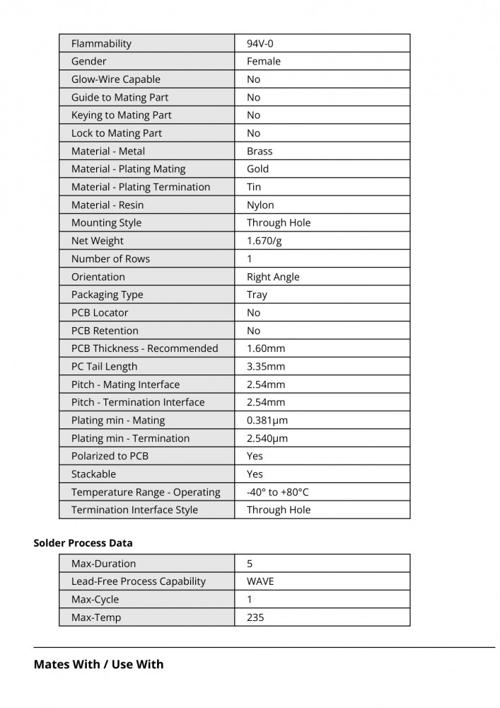 MOLEX 22162160 technical document image, page 3