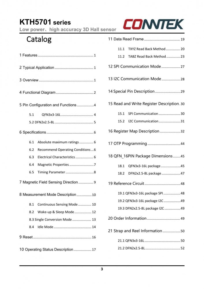 KTH5701 datasheet page 3