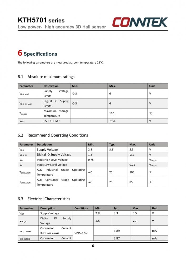 KTH5701 datasheet page 6