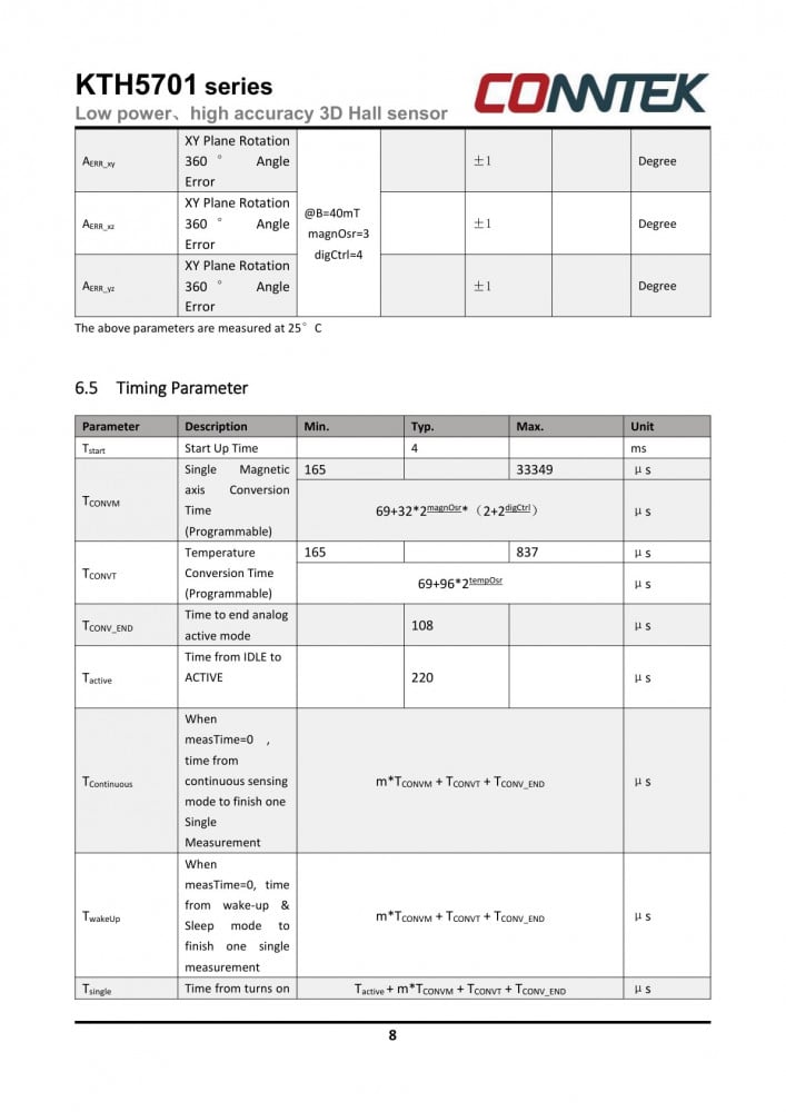 KTH5701 datasheet page 8