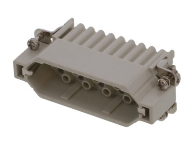 Heavy-Duty Crimp Contact Insert, Male, 16-Pole, 16A, Numbered 1-16, for Crimp Contacts, Size 16B «77x27»