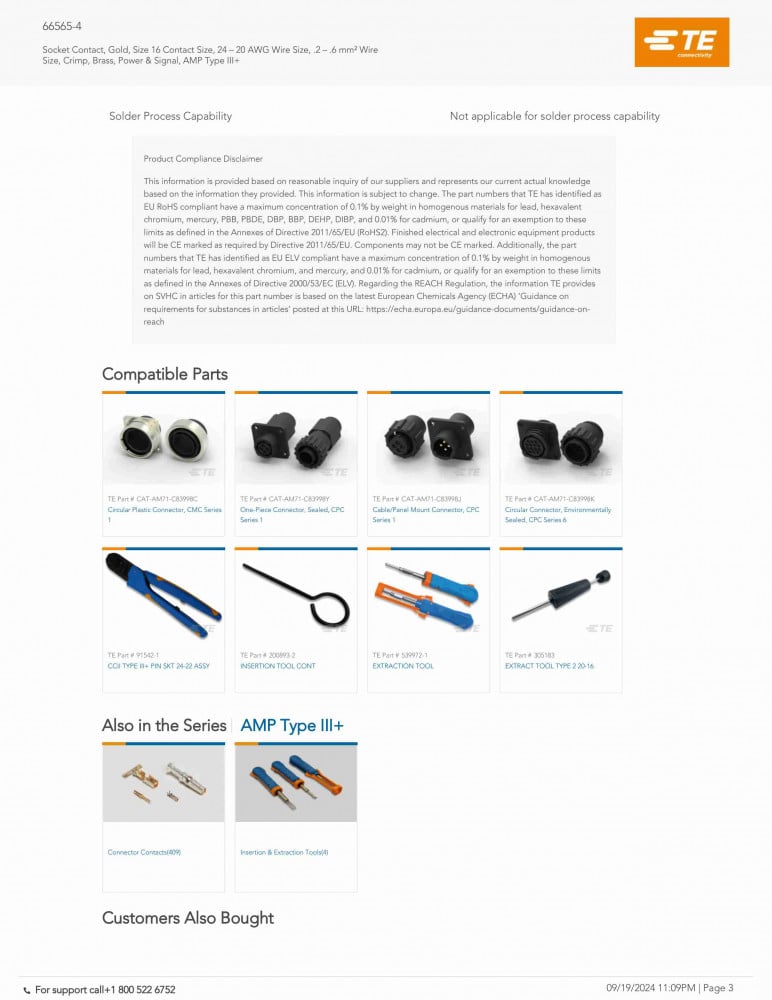TE Connectivity 66565-4 document page 3