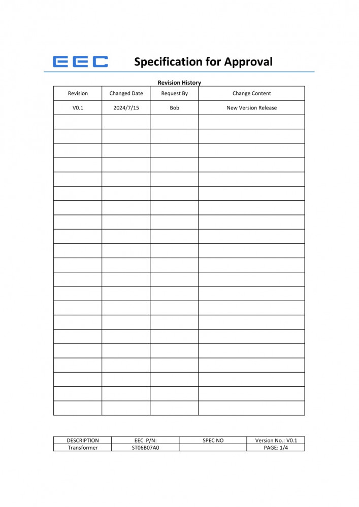 ST06B07A0 mechanical and schematic page