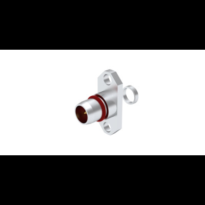 BMA / 2 HOLE FLANGE PLUG RECEPTACLE FOR PIN 0.3MM WITH EMI GASKET for sale