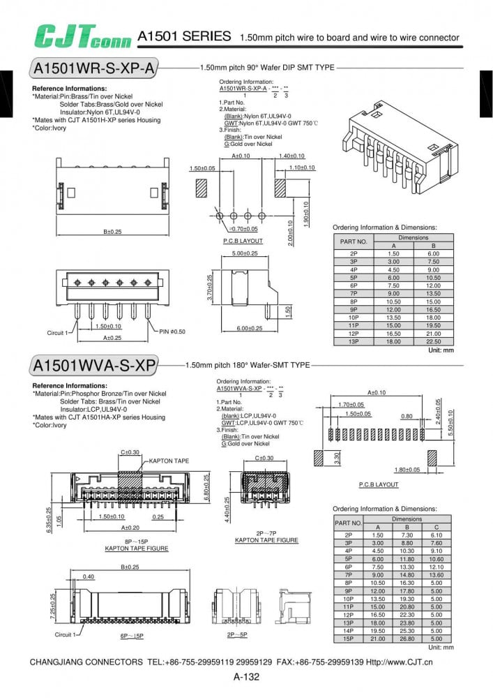CJT A1501 series datasheet page 8