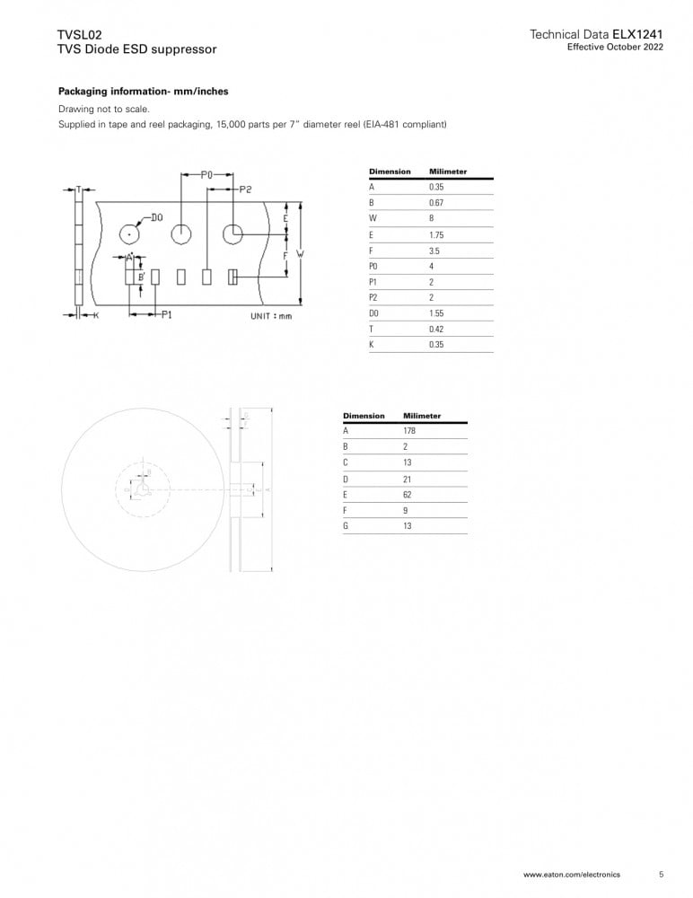 EATON TVSL02 datasheet page 5