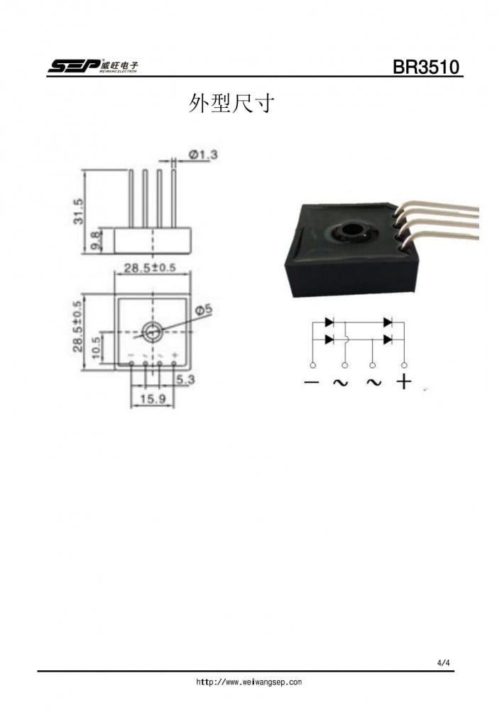 BR3510L datasheet page 4